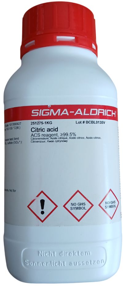 Citric acid ACS reagent >=995% 251275-1KG - labmarket.com.tr
