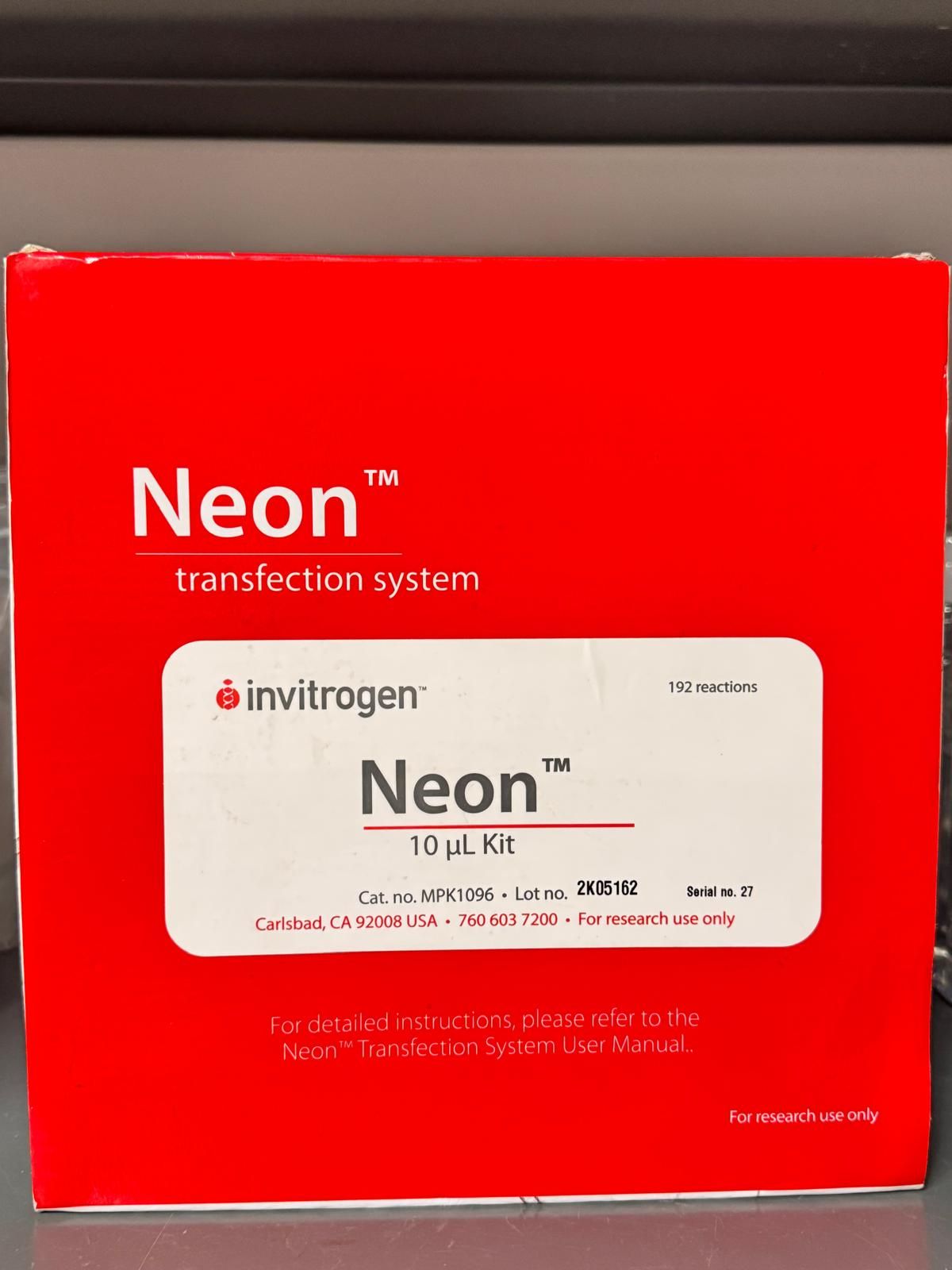 Neon™ Transfection System 10 μL Kit - labmarket.com.tr