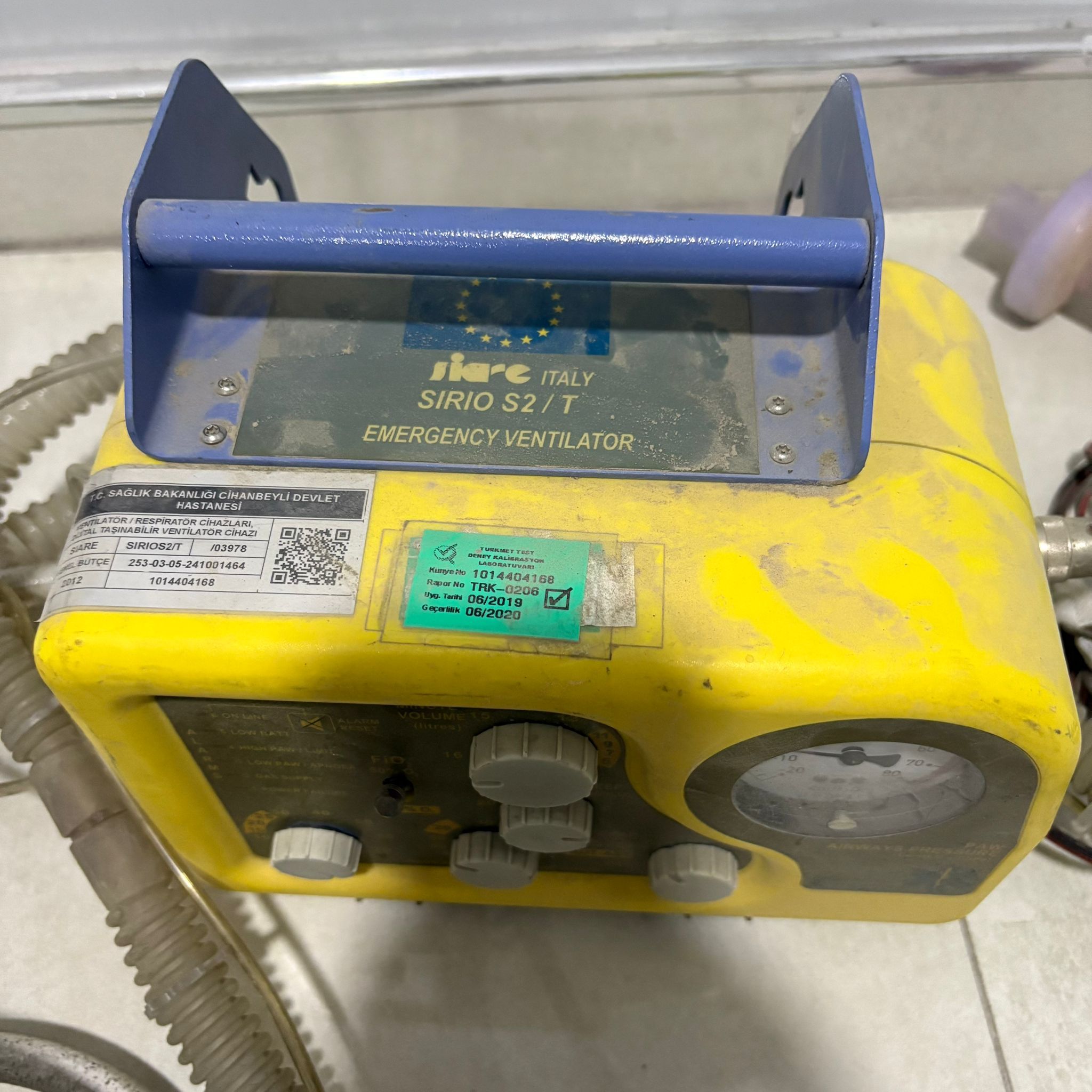 Siare Sirio S2/T MRI Ventilatör - labmarket.com.tr