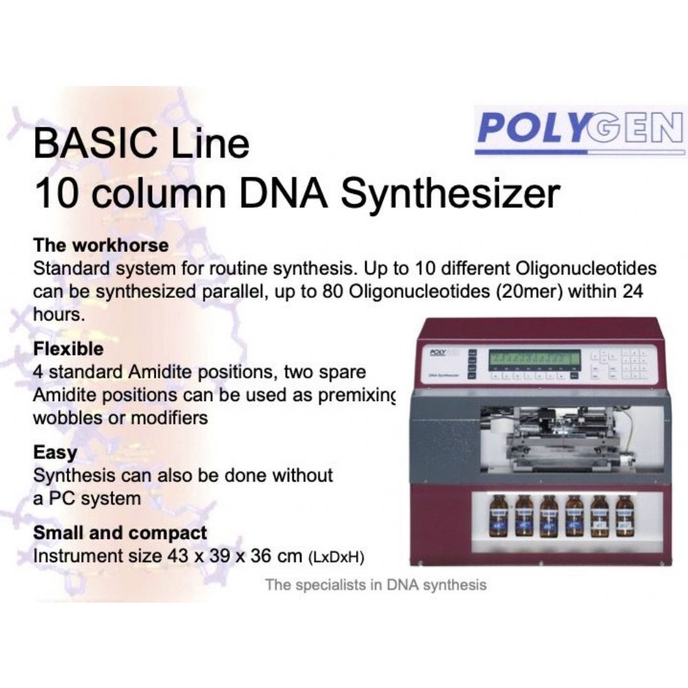 10 Kolon Otomatik DNA Sentezleyici Polygen - labmarket.com.tr